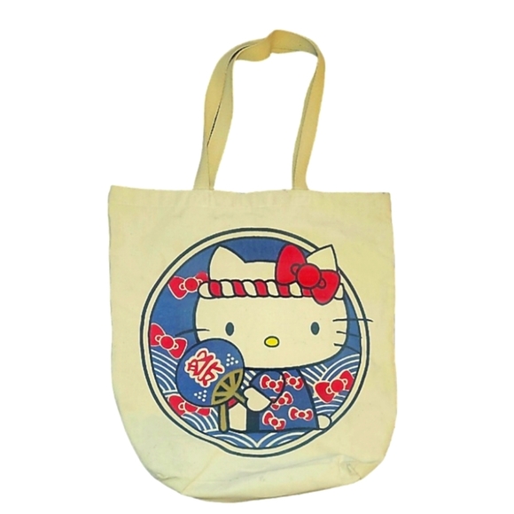 Hello Kitty | Bags | Hello Kitty Sanrio Geisha Canvas Tote Bag | Poshmark